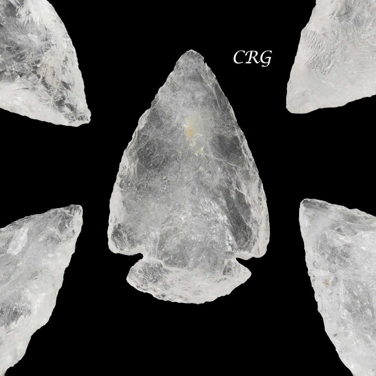 Set of 10 - Natural Quartz Arrowhead - Crystal River Gems