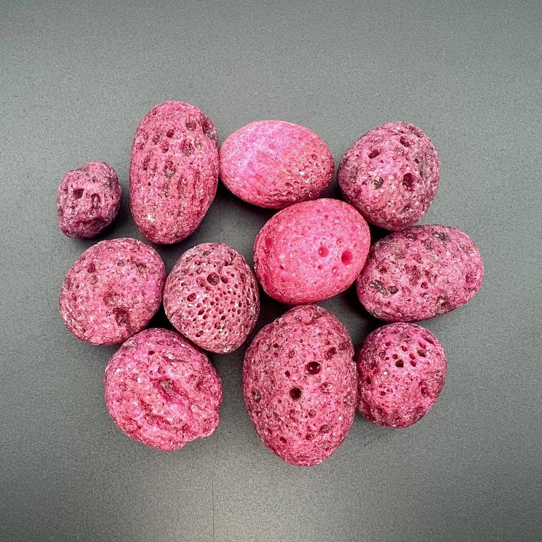 Honeycomb Ruby Corundum Tumbled - 8 Ounce Lot – Crystal River Gems