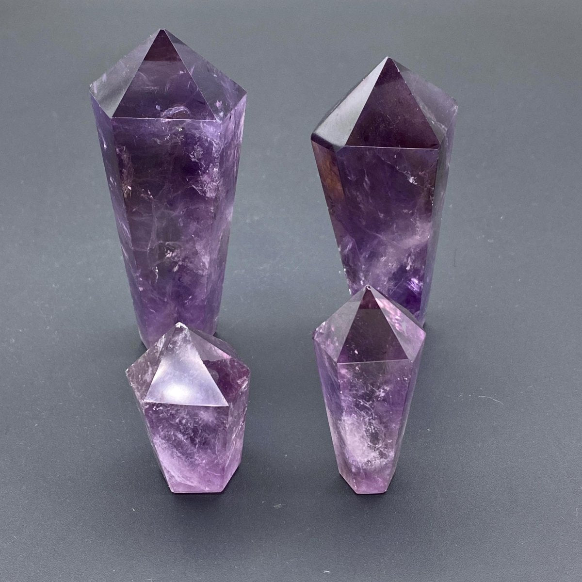 Amethyst Small Polished Standing Scepter Tower – Crystal River Gems
