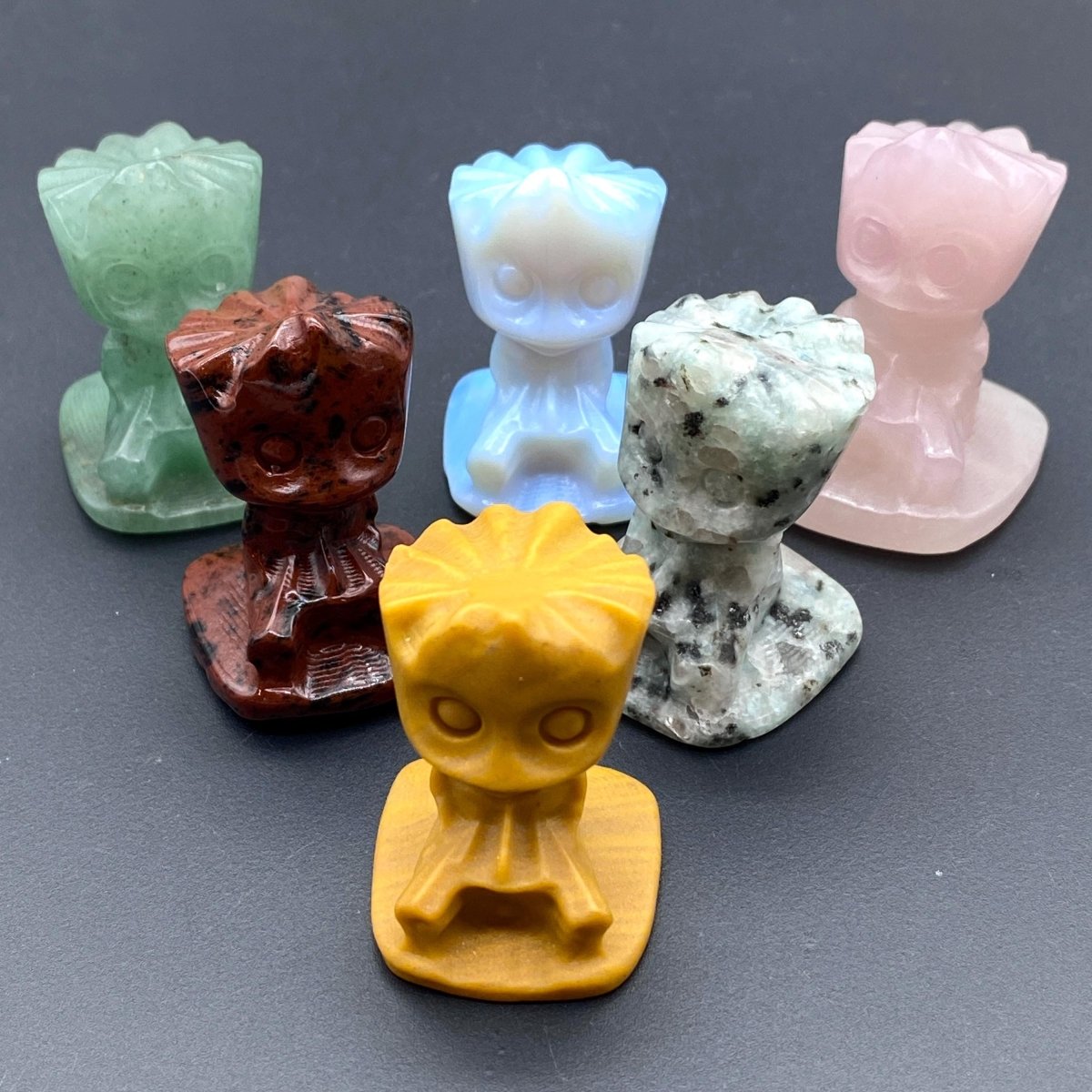 Assorted Gemstone Mini Treant Figurines – Crystal River Gems
