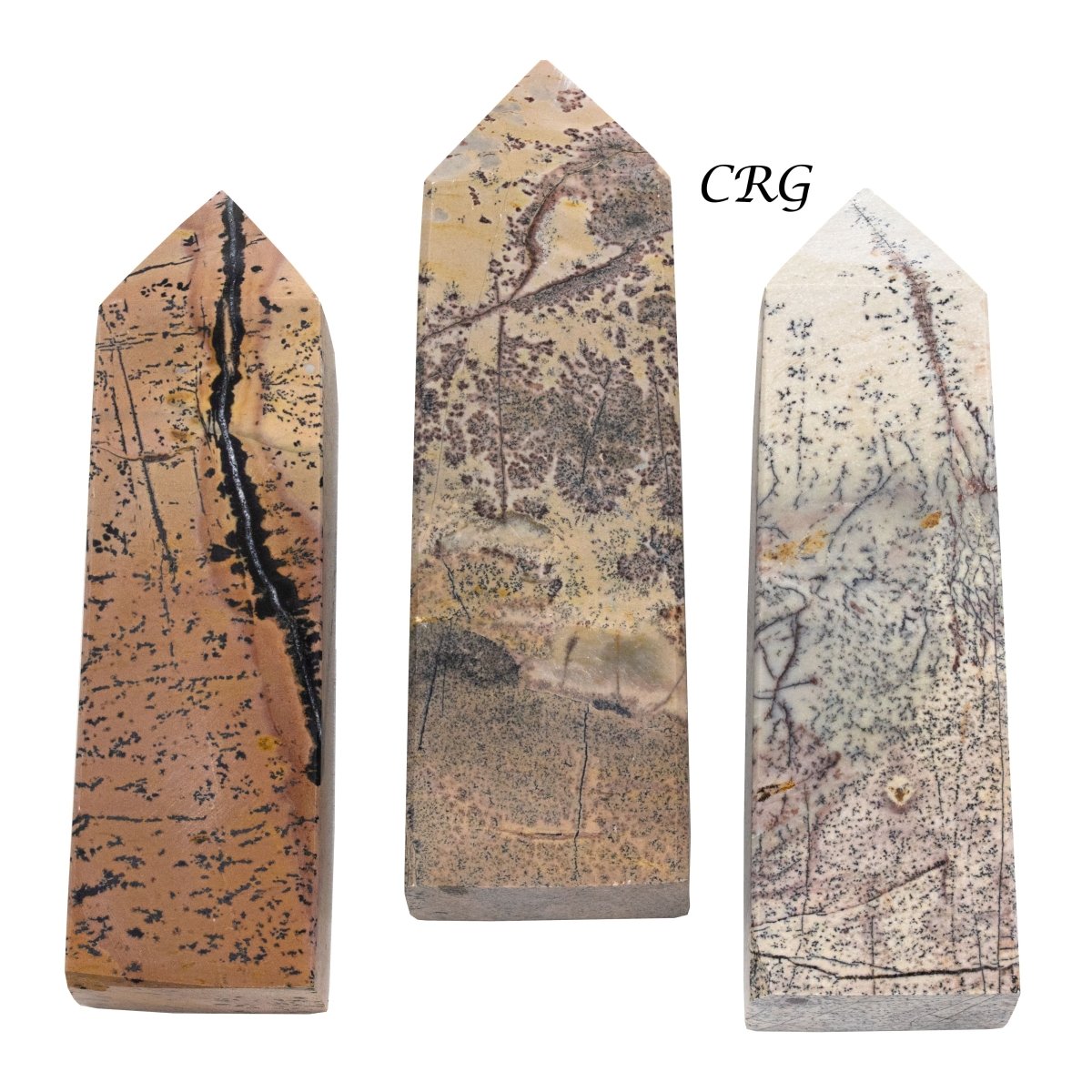 Dendritic Agate Towers (1 Pound) Size 3.5 Inches Standing Crystal Gems ...