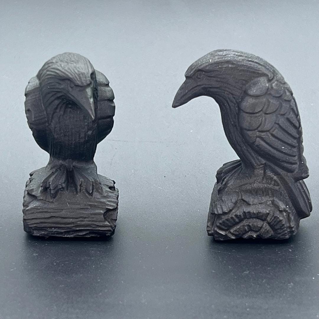 Obsidian Raven Carving Gemstone | Crystal River Gems