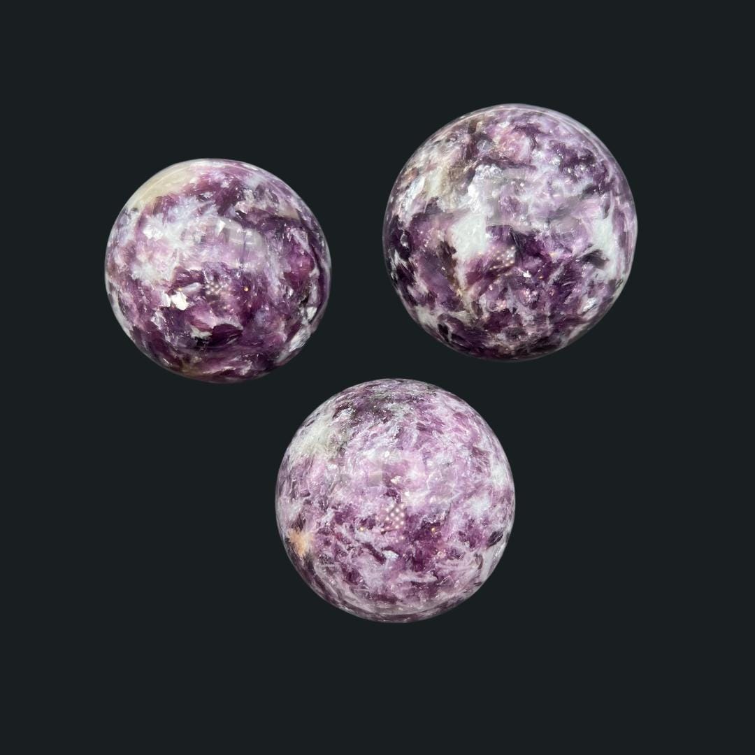 Purple Mica Sphere Gemstone 48-58mm | Crystal River Gems
