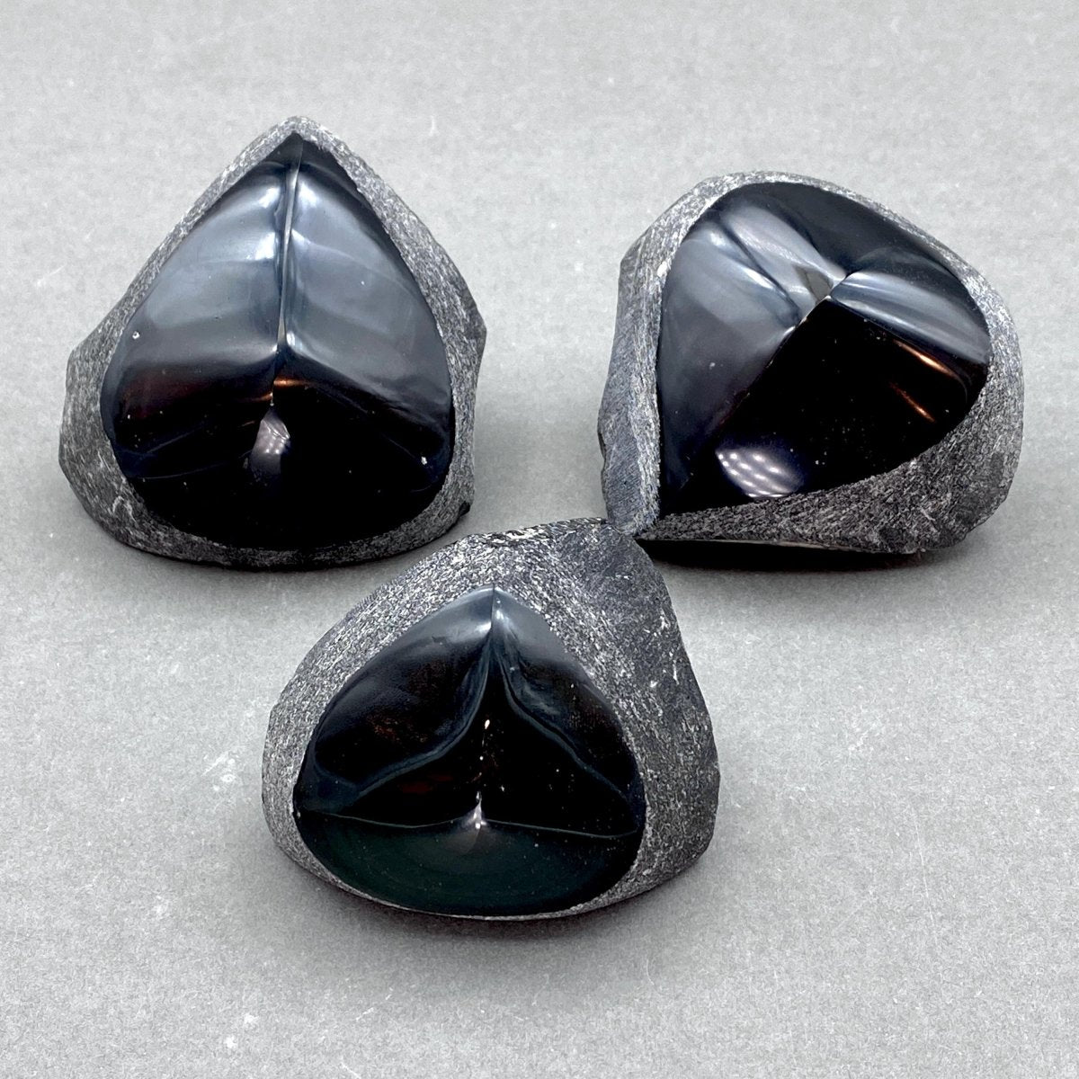 Rainbow Black Obsidian Polished Face Freeform – Crystal River Gems