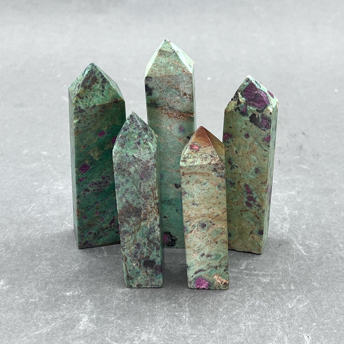 Ruby Fuchsite Polished Standing Tower | Crystal River Gems
