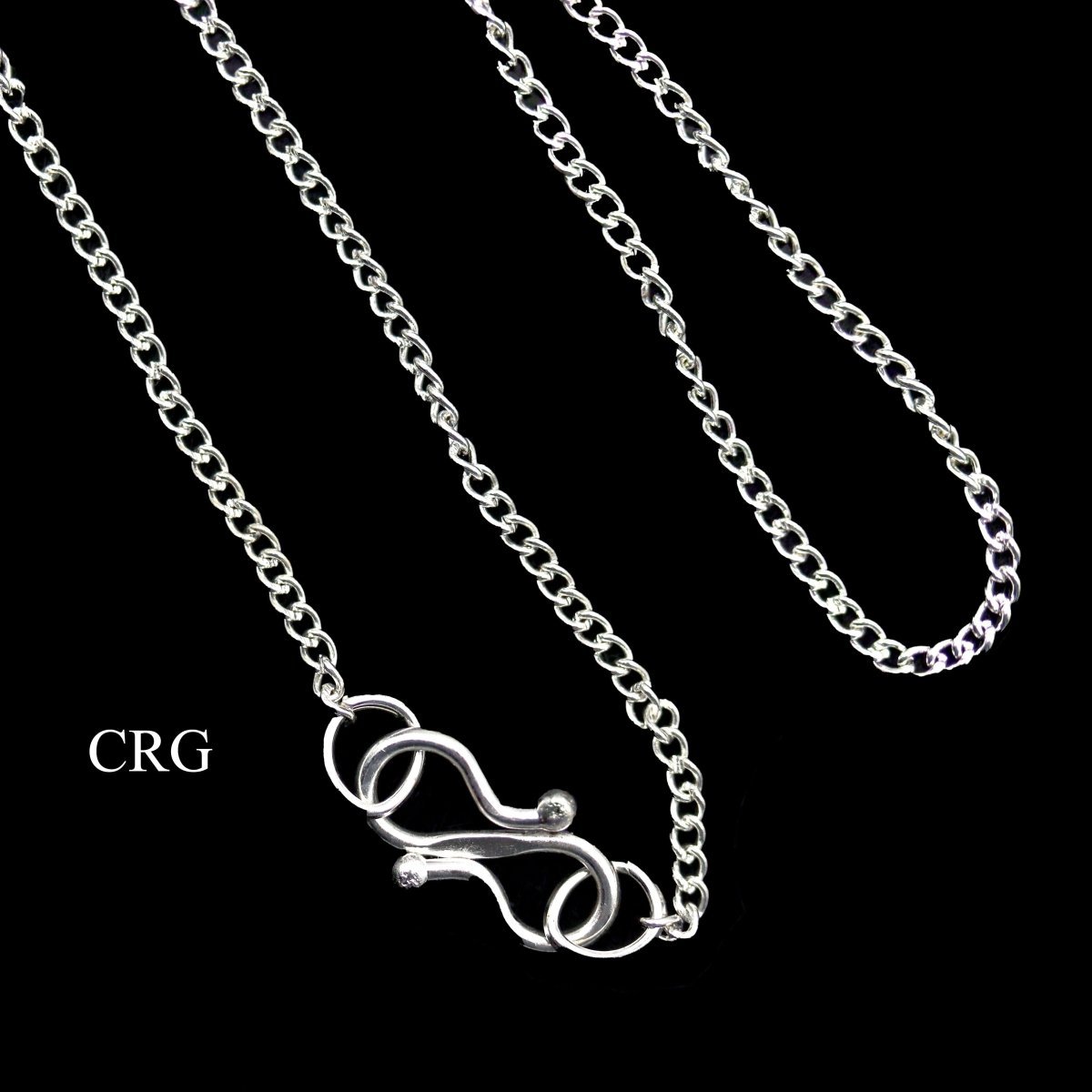 Silver Plated Chain Necklace (18 Inches, 1 Piece) | Crystal River Gems