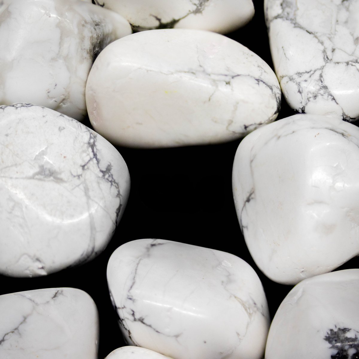 1LB. Howlite Tumbled Stones - Crystal River Gems
