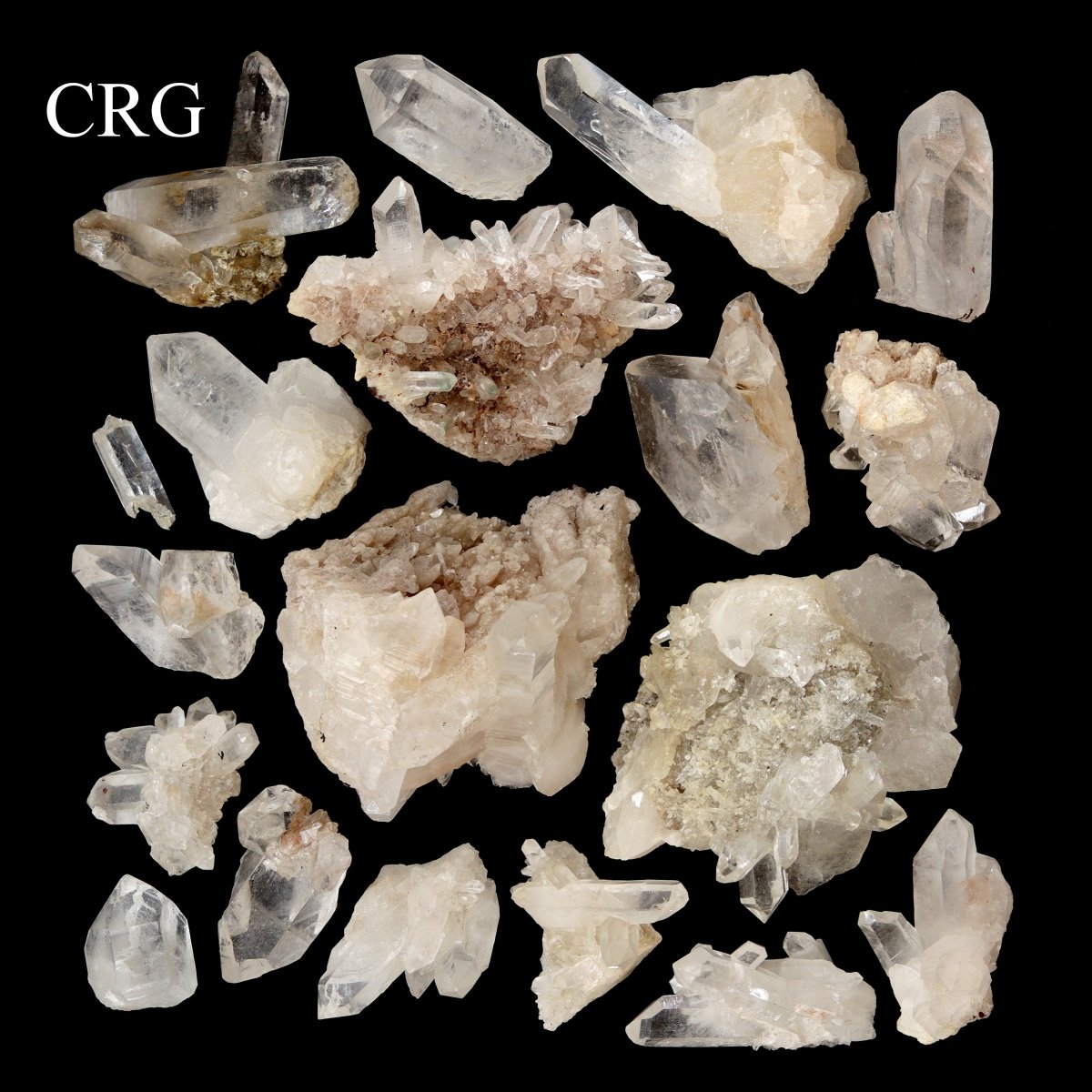 Himalayan Crystal Quartz Clusters / 1-4" AVG - 1 KILO LOT - Crystal ...
