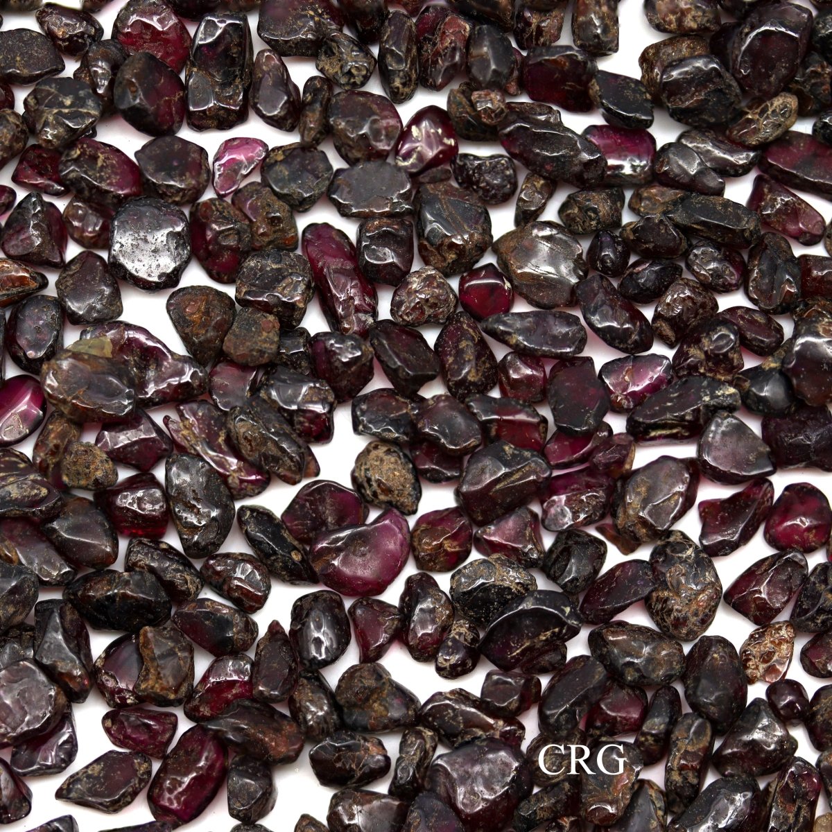 Tumbled Garnet Confetti Chips / 4-7mm AVG - 1 KILO LOT - Crystal River Gems
