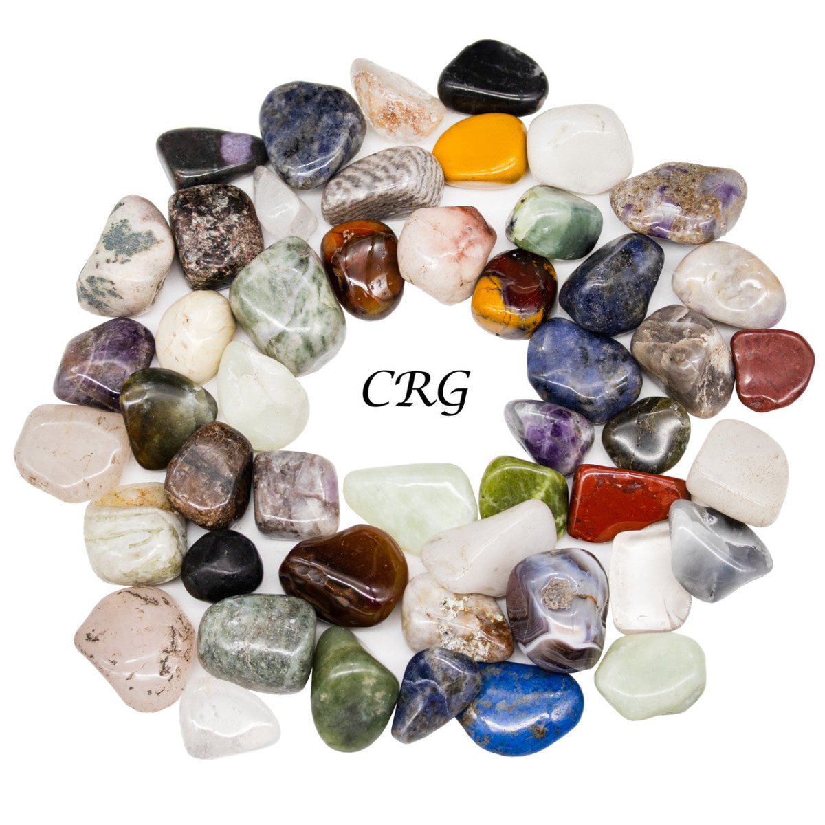 Tumbled Medium A88 Gemstone Mix / 0.5-1" AVG - 1 LB. LOT - Crystal ...