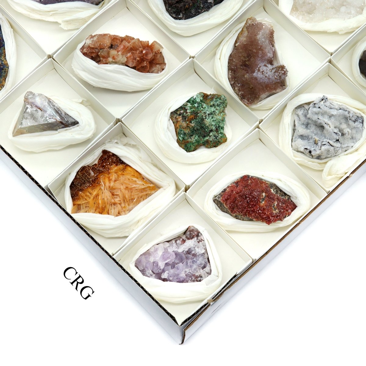 24 Piece Flat - Rough Moroccan Minerals - Crystal River Gems
