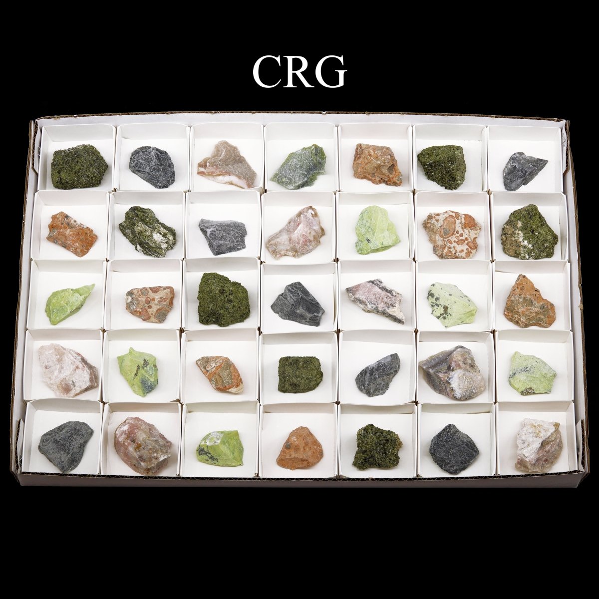 35 Piece Flat - Rough Stones From Peru - Crystal River Gems
