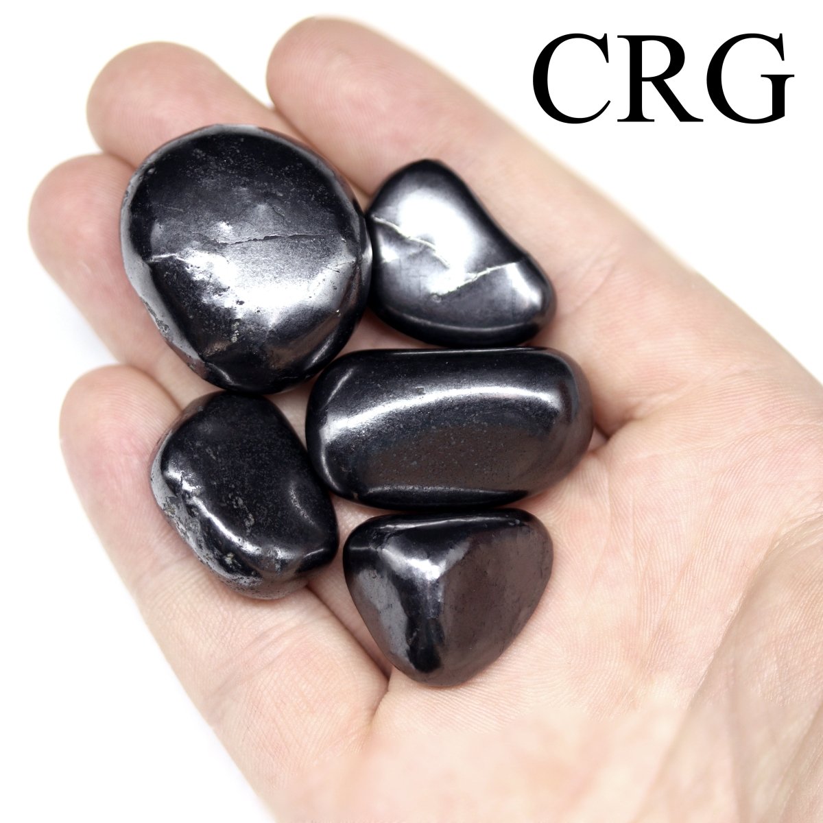 8 OUNCE LOT - Small Polished Tumbled Shungite (25 - 35 MM) AVG ...
