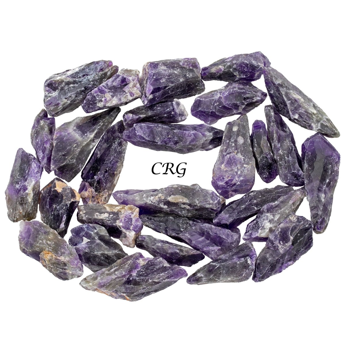 Rough Banded Amethyst / 1-2" AVG - 1 KILO LOT - Crystal River Gems