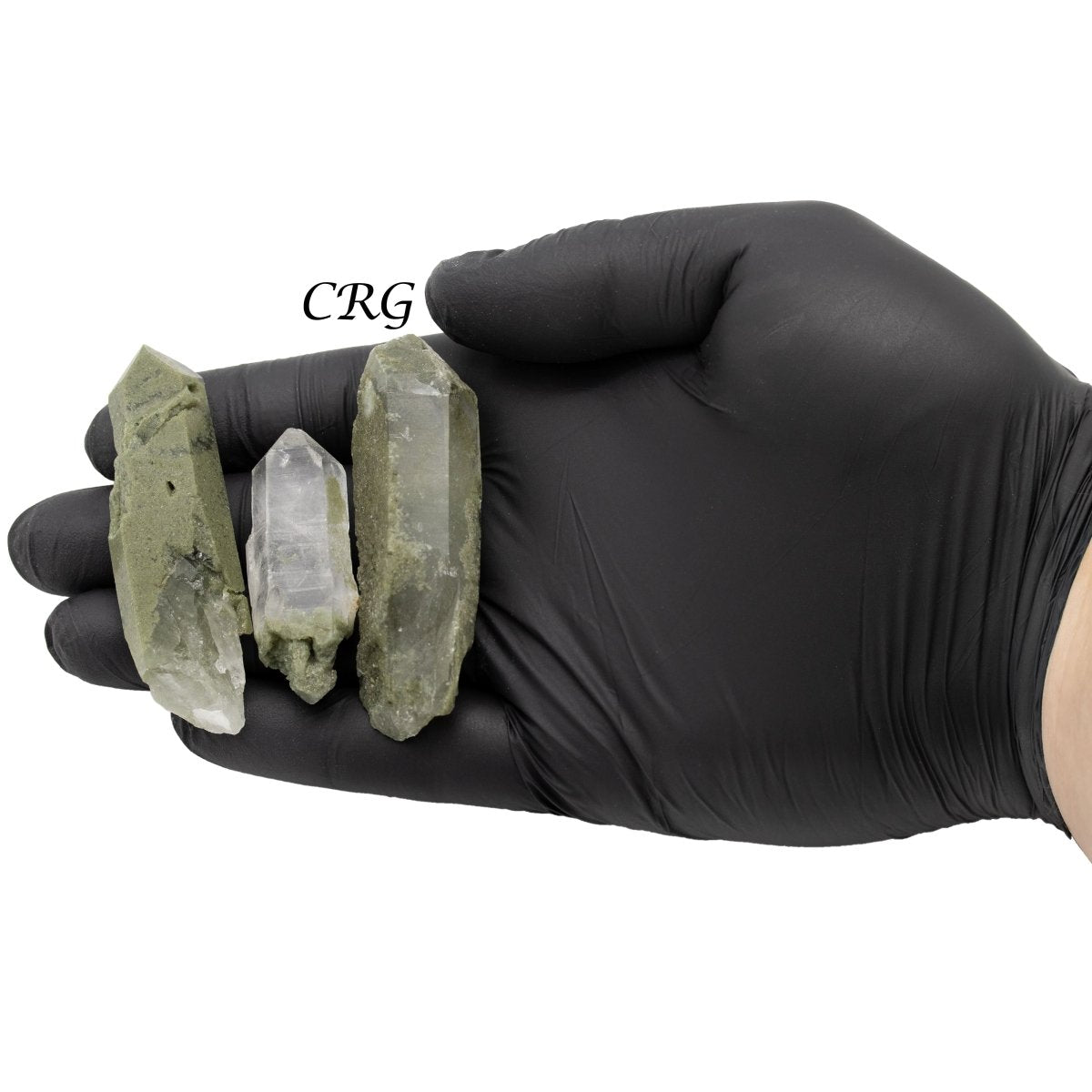 8oz. Chlorite Quartz Points - Crystal River Gems