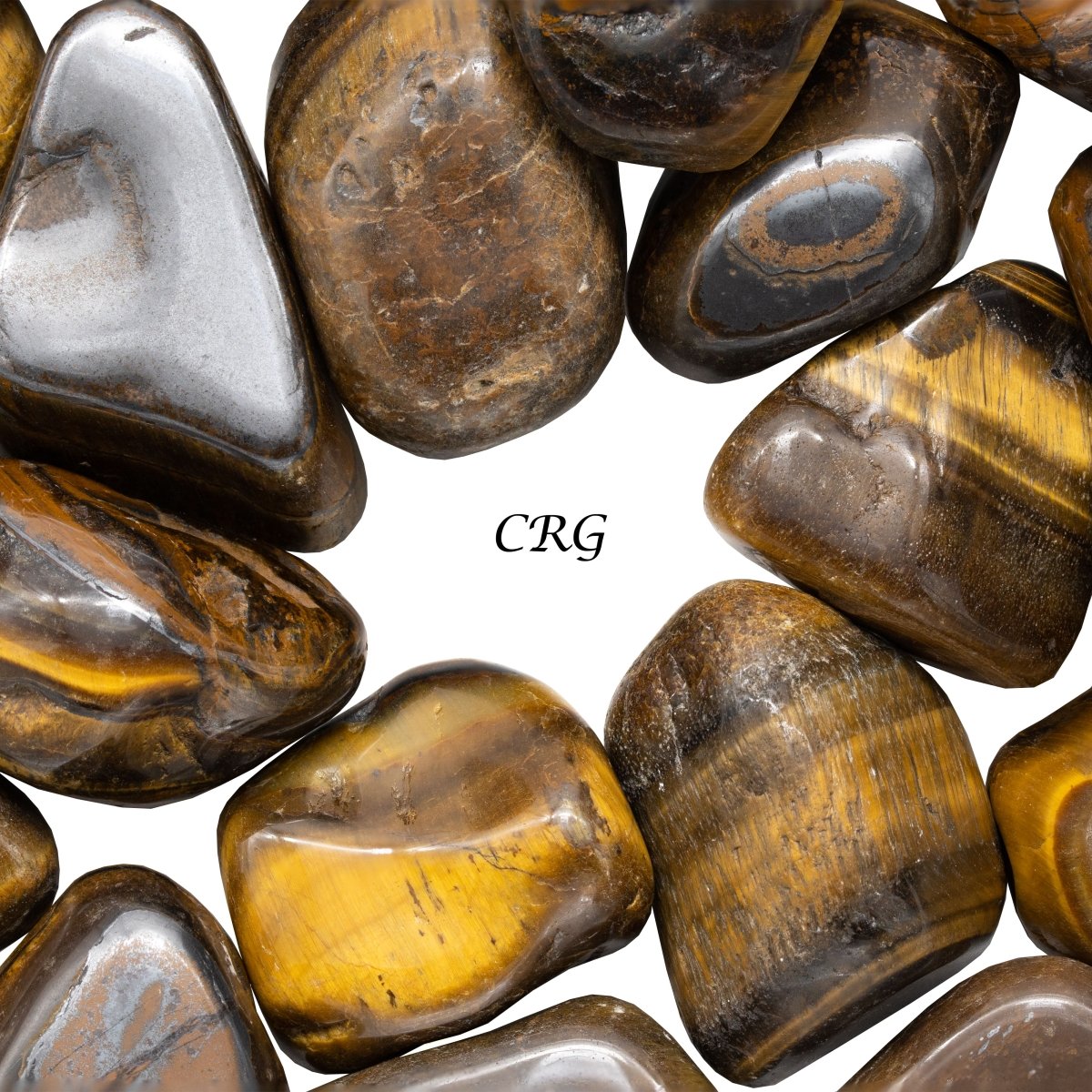 Tumbled Gold Tiger's Eye / 20-40mm AVG - 1 PIECE - Crystal River Gems