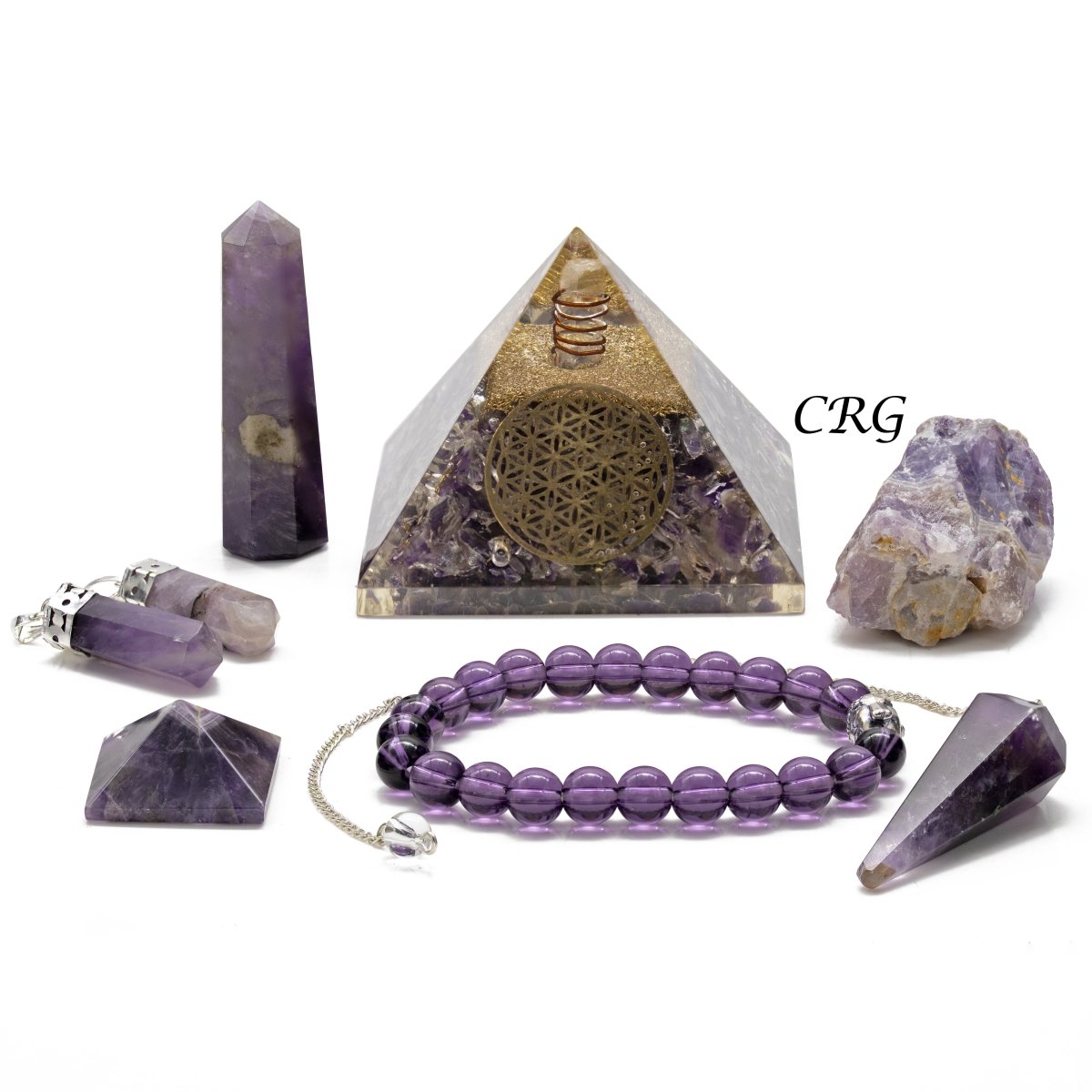 Amethyst Combination Kit (1-3in) (7Pcs) - Crystal River Gems