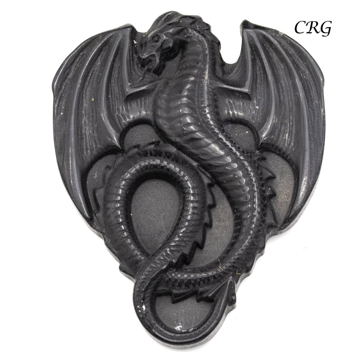 Black Obsidian Dragon Carving - Crystal River Gems