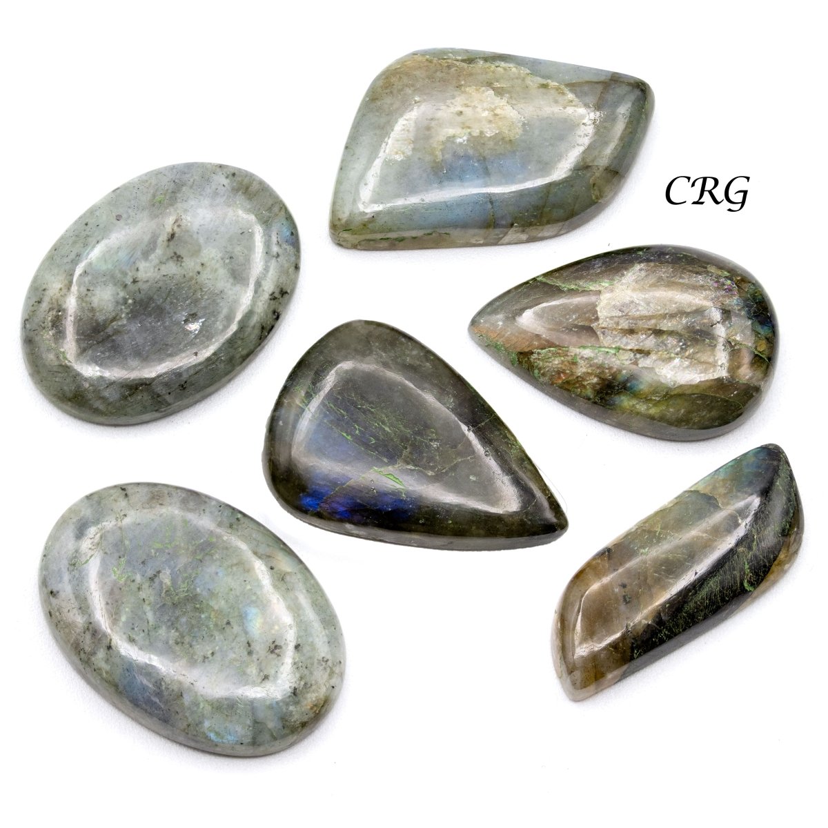 Labradorite Cabochons (75 Grams) Mixed Sizes Bulk Wholesale Lot ...