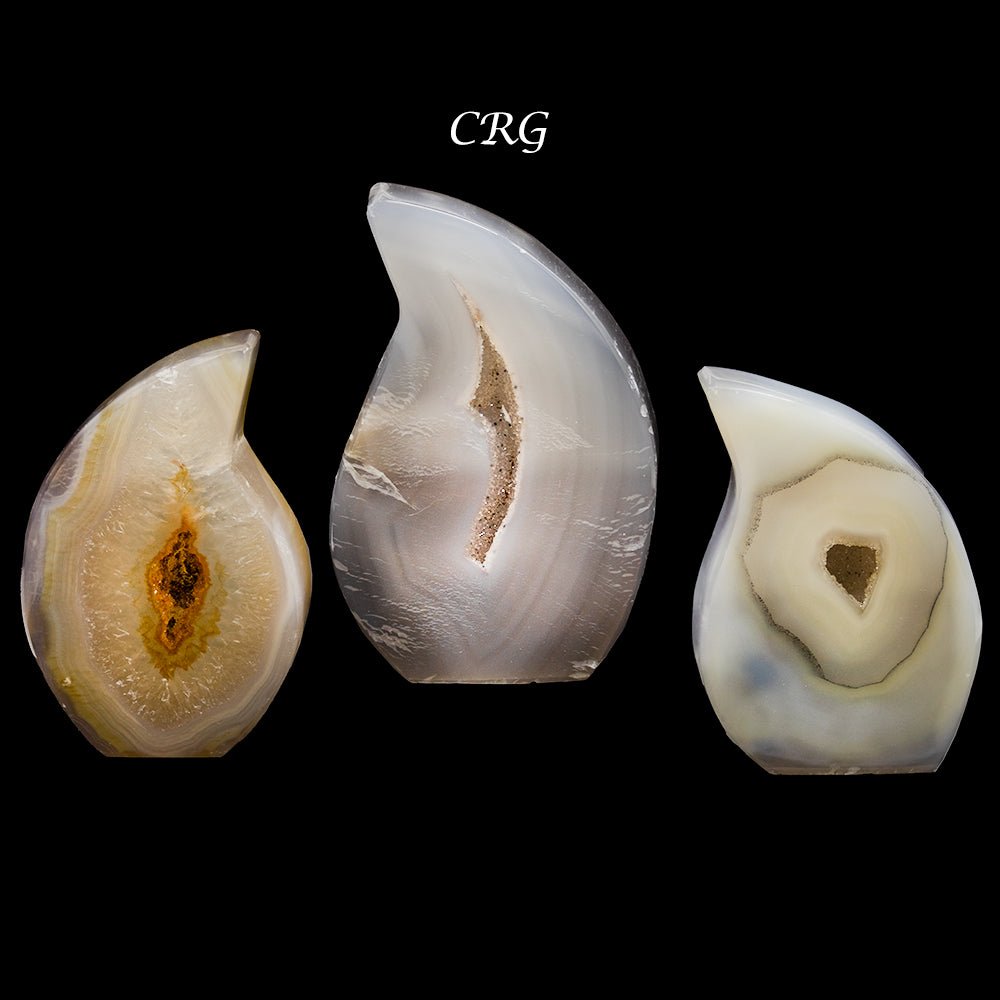 Mini Agate Flames with Cut Bases / 3-4.5" AVG - 1 KILO LOT – Crystal ...