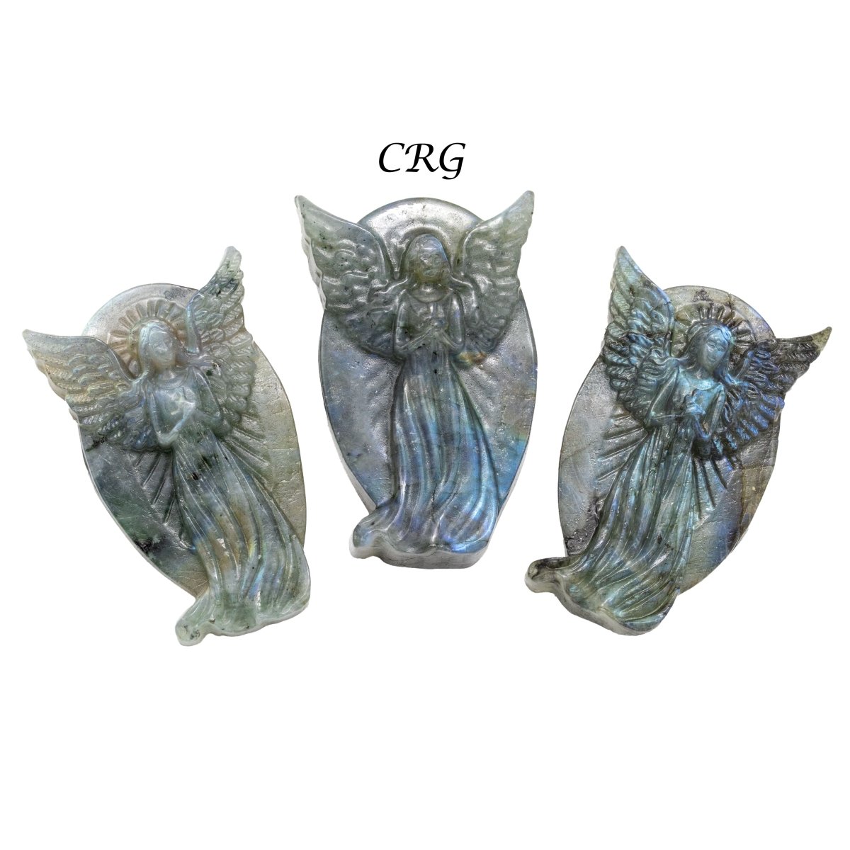 Angel Labradorite Super Flash Carving Qty-1 - Crystal River Gems