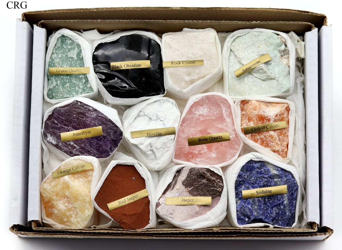 Rough Assorted Minerals Small Flat - 1"-2" - Qty 1 - Crystal River Gems