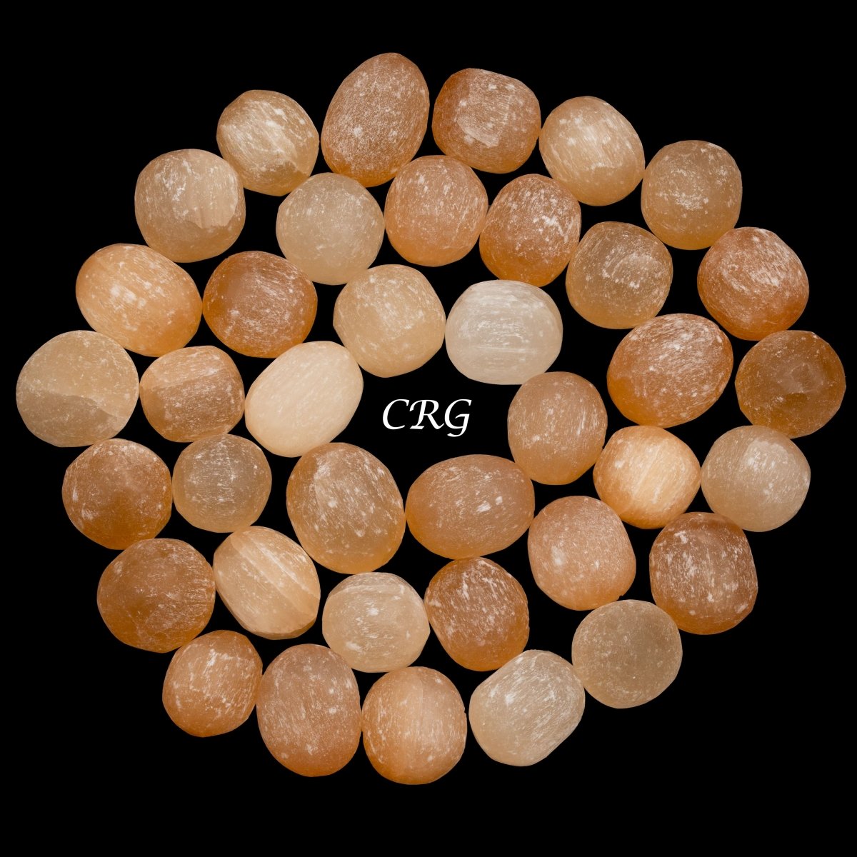 Red Selenite Hand-Carved (25-50mm, 12 Pieces) | Crystal River Gems