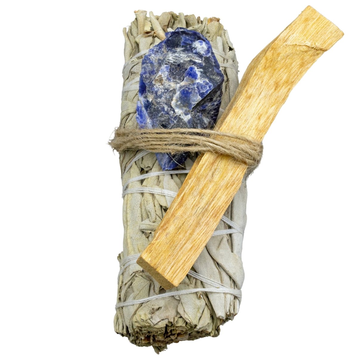 Sage and Palo Santo Gemstone Bundle (1 Piece) - Crystal River Gems