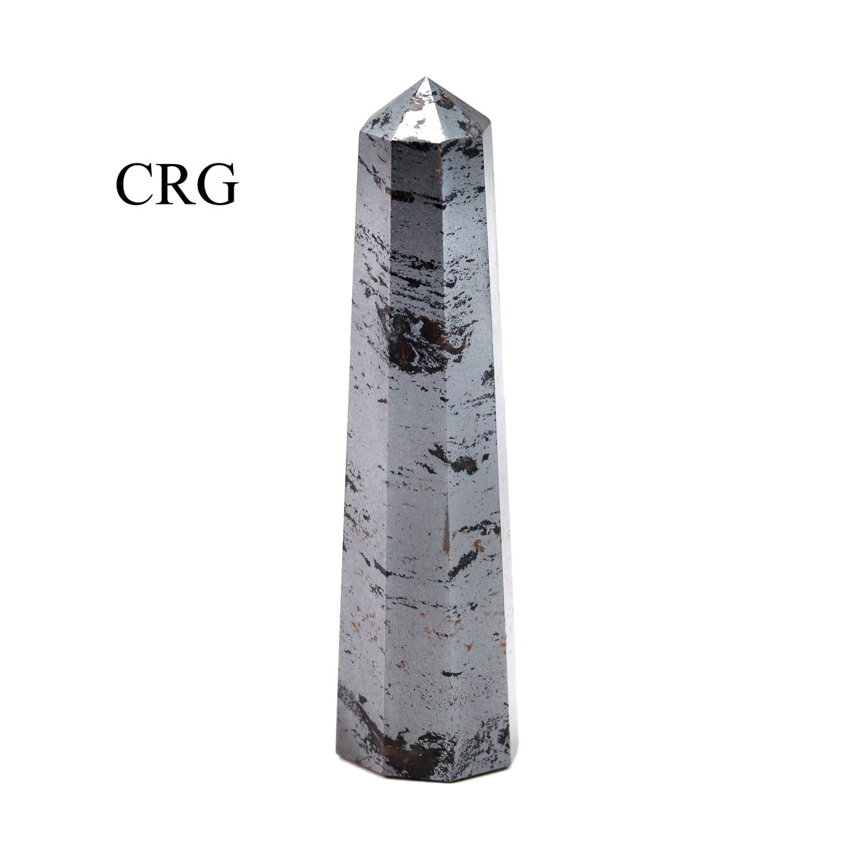 SET OF 2 - Mixed Shape Hematite Towers / 3-5" AVG - Crystal River Gems