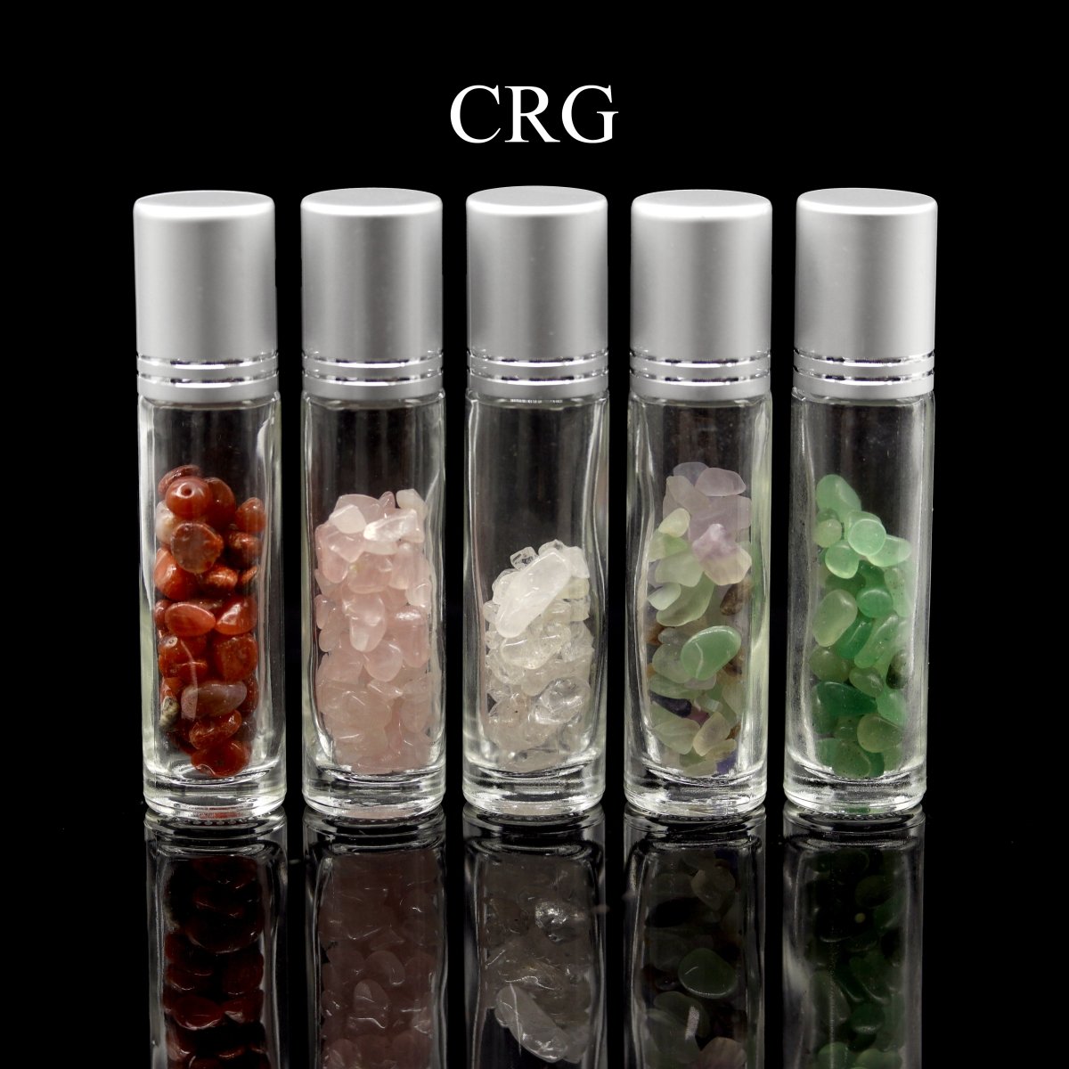 SET OF 5 - Crystal Infused Essential Oil Rollers / 3.5" - Crystal River ...